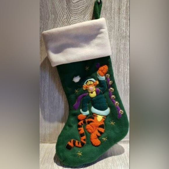 Disney | Holiday | Vintage Large Felt 3d Disney Tigger Jingle Bells ...